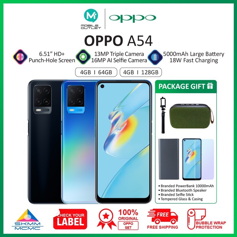 OPPO A54 4GB/128GB (Original OPPO Msia) | Shopee Malaysia