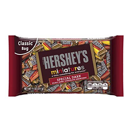 COKLAT HERSHEY'S MINI MINIATURES SPECIAL DARK 311g | Shopee Malaysia