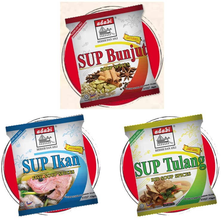 [READY STOCK] ADABI SUP BUNJUT / SUP IKAN / SUP TULANG 13G (DALAM PEK ...