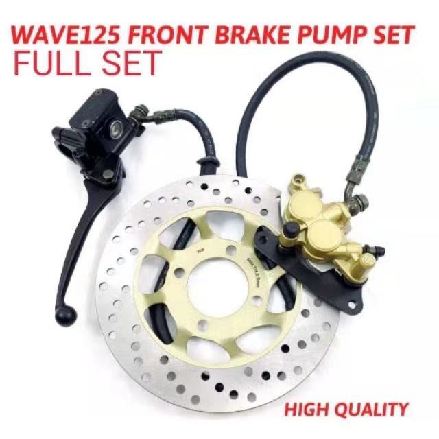 HONDA W125 Front Disc brake pump FULL SET BRAKE SYSTEM CALIPER DISC ...
