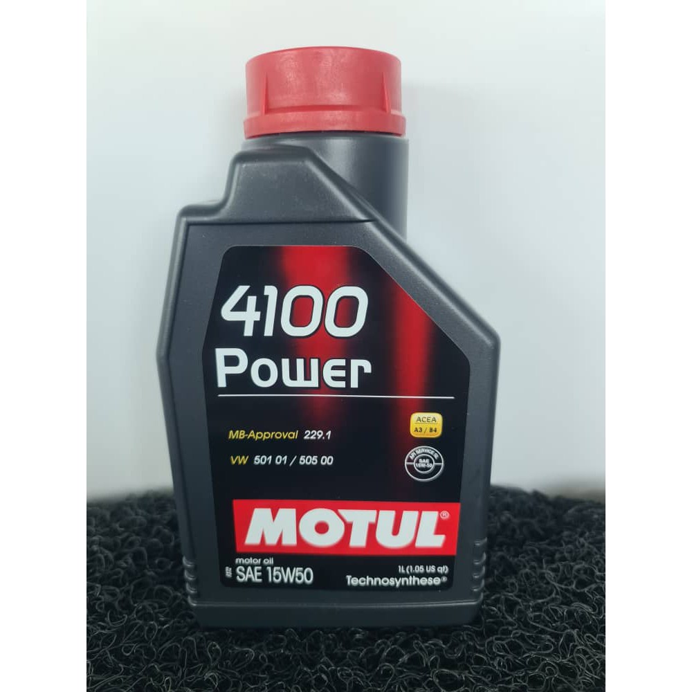 MOTUL 4100 POWER 15W-50 (1LITER) | Shopee Malaysia