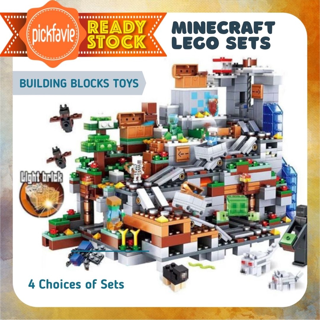 Building Blocks Toy Minecraft Lego Sets Scene Toys Brick Minifigure Set ...