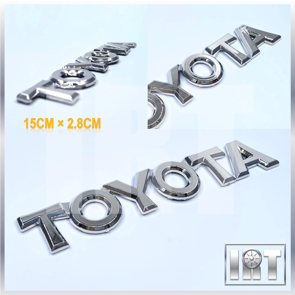 Toyota Emblem Logo Car 3D Silver Chrome Plastic Badge 4x4 4WD Off Road ...