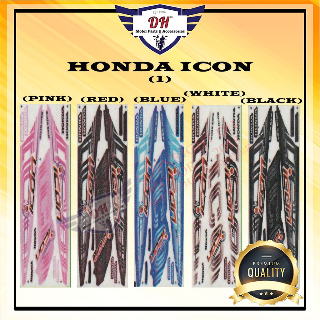 ICON (1) STICKER BODY STRIPE HONDA | Shopee Malaysia