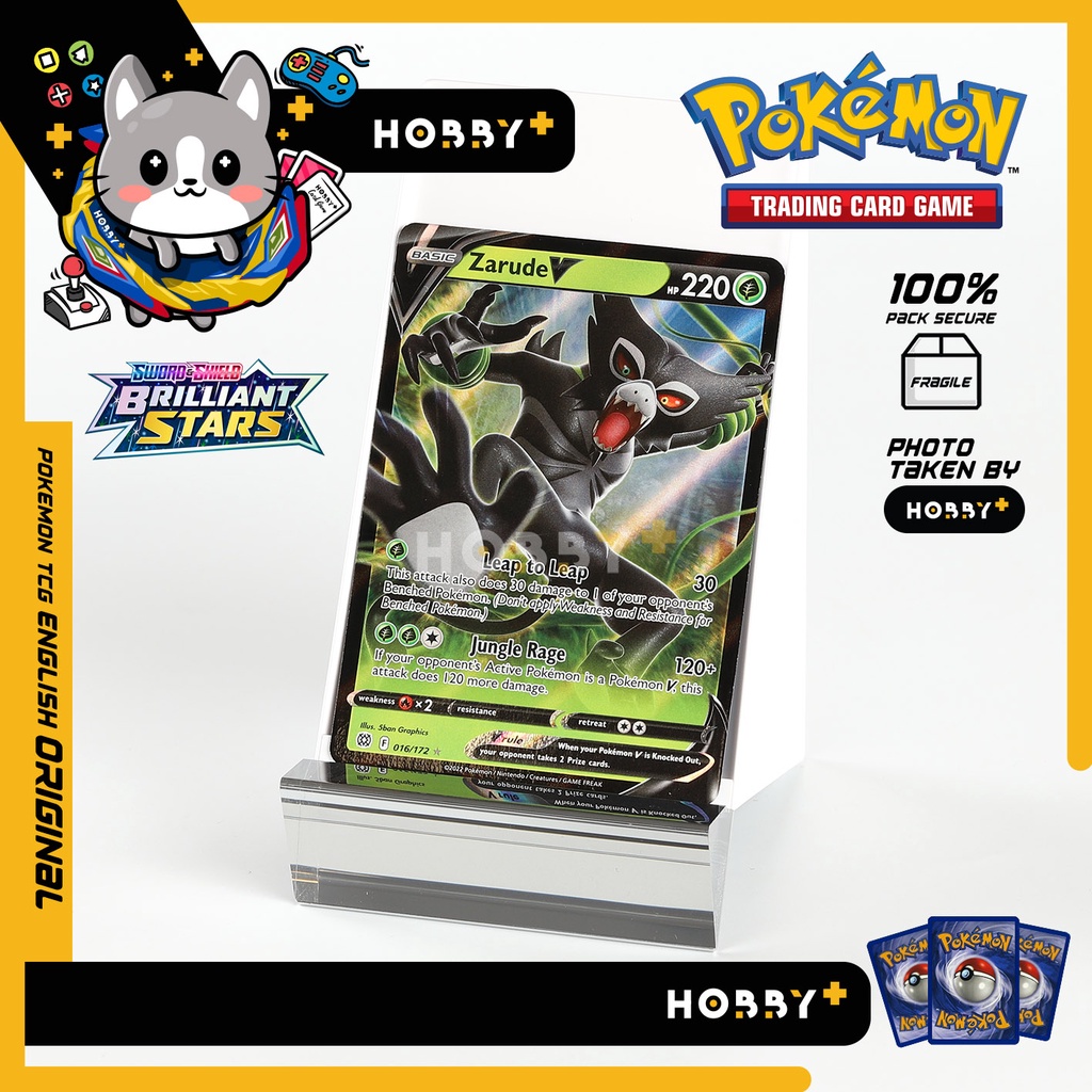 Pokemon TCG / PTCG SS9 Brilliant Stars Zarude V - 16/172 - Ultra Rare ...