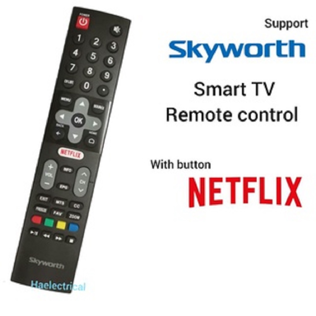 SKYWORTH SAMRT TV REMOTE CONTROL WITH NETFLIX BUTTON | Shopee Malaysia