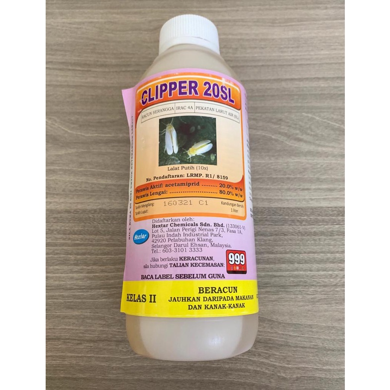 Clipper 20 SL 1L [Racun Lalat Putih] [Acetamiprid 20.0 w/w] | Shopee Malaysia