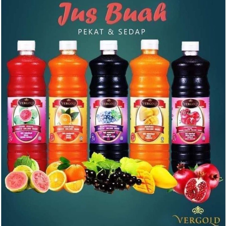VERGOLD JUICE AMWAY - JUS PATI BUAH ( ORANGE, MANGO, PINK GUAVA ...