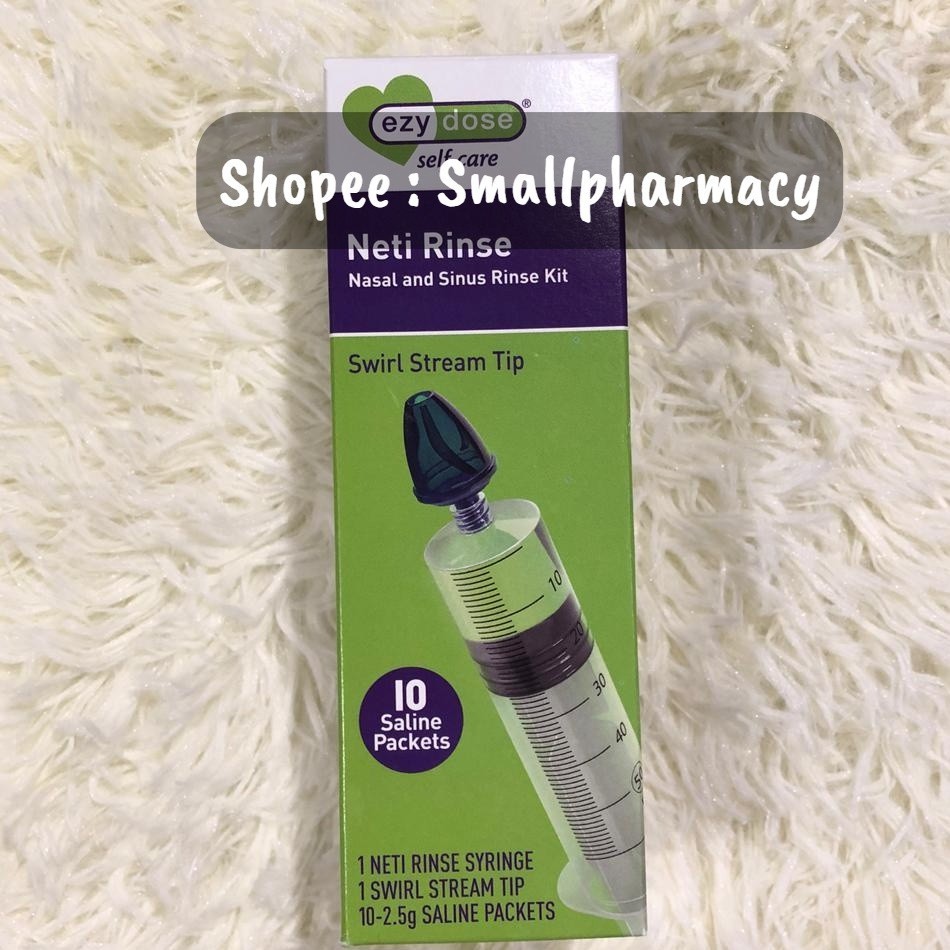 Ezy dose Neti Rinse ( Nasal and sinus rinse kit ) with 10 Saline ...