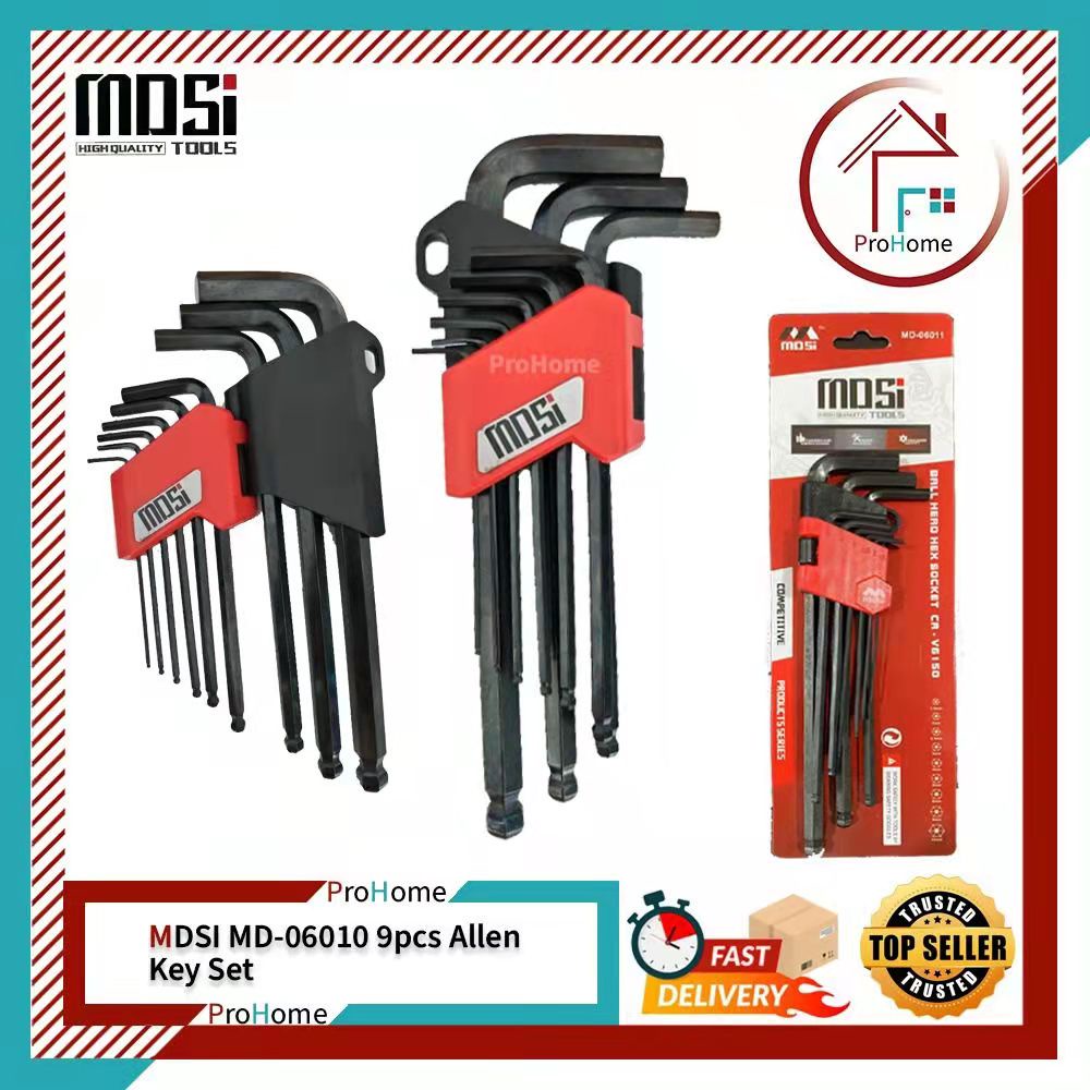 MDSI MD-06010 9pcs Allen Key Set | Shopee Malaysia