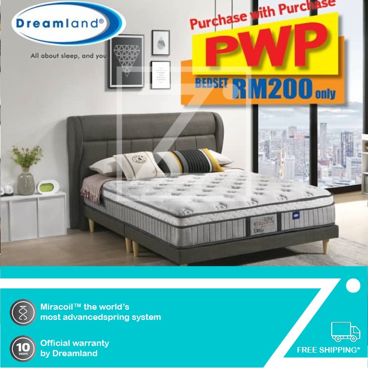 Dreamland Chiro Exclusive Bed Set (12") Miracoil Spring System | Shopee ...