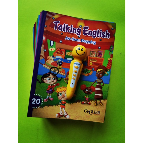 GrolierTalkingEnglishFullSetwithTalkingEnglishTalkingPen | Shopee Malaysia