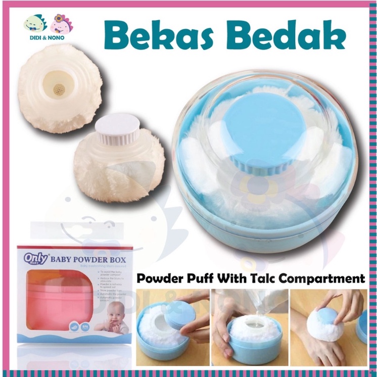 Bekas bedak case with ruang letak bedak premium quality senang guna ...