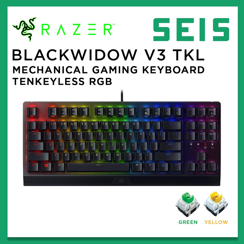 Razer BlackWidow V3 Tenkeyless TKL Mechanical Gaming Keyboard: Razer ...