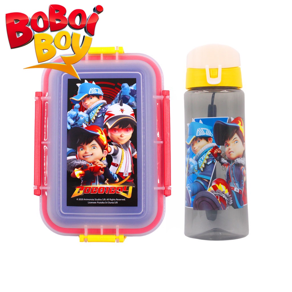 Value Buy! 2 In 1 Boboiboy Kids School Lunch Box Set / Lunch Box With ...