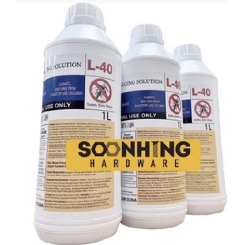 L-40 ANTIMOSQ FOGGING SOLUTION 1 LITRE (WATER BASED) NANOMIST FOGGER ...