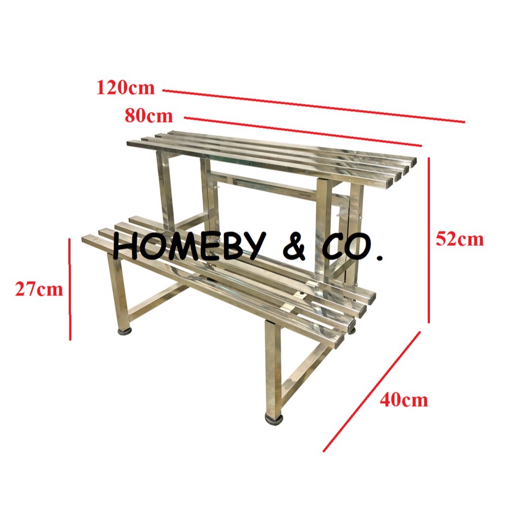 Outdoor Stainless Steel Flower Rack Pots & Planters Outdoor Garden ...