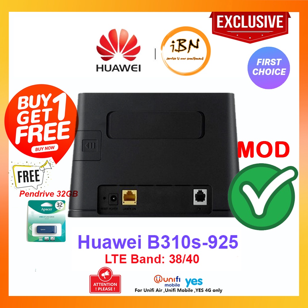 Huawei 4G Router For Unifi Air Unifi Mobile Band 40 B310 B310S-925 ...
