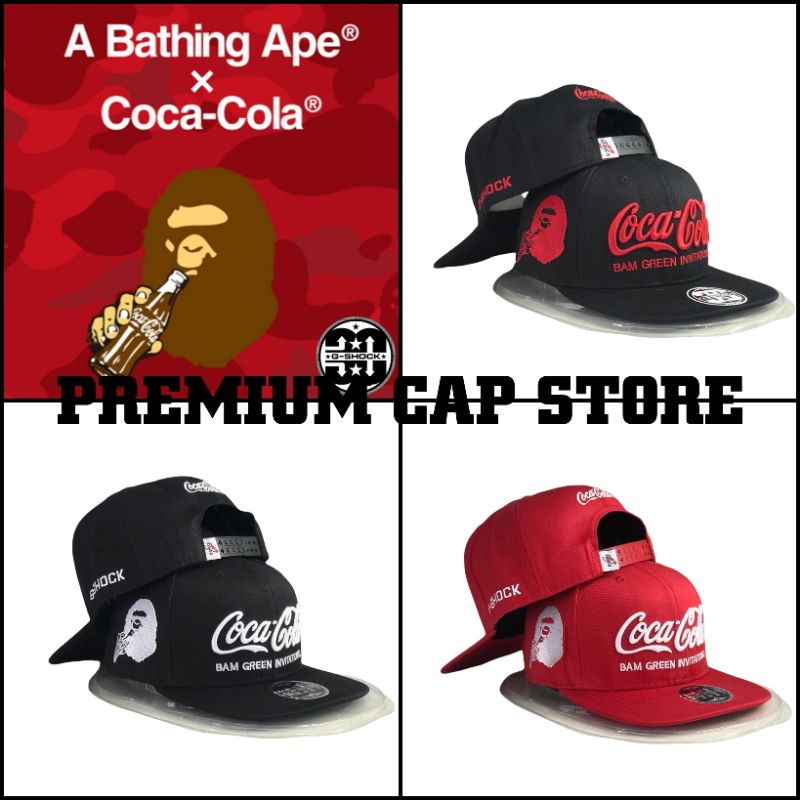 Men Snapback Cap Hat Topi Lelaki Dewasa COCA COLA COKE A BATHING APE ...