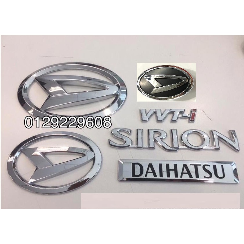 EMBLEM LOGO DAIHATSU SIRION FOR PERODUA MYVI ICON MYVI LAGI BEST MYVI ...