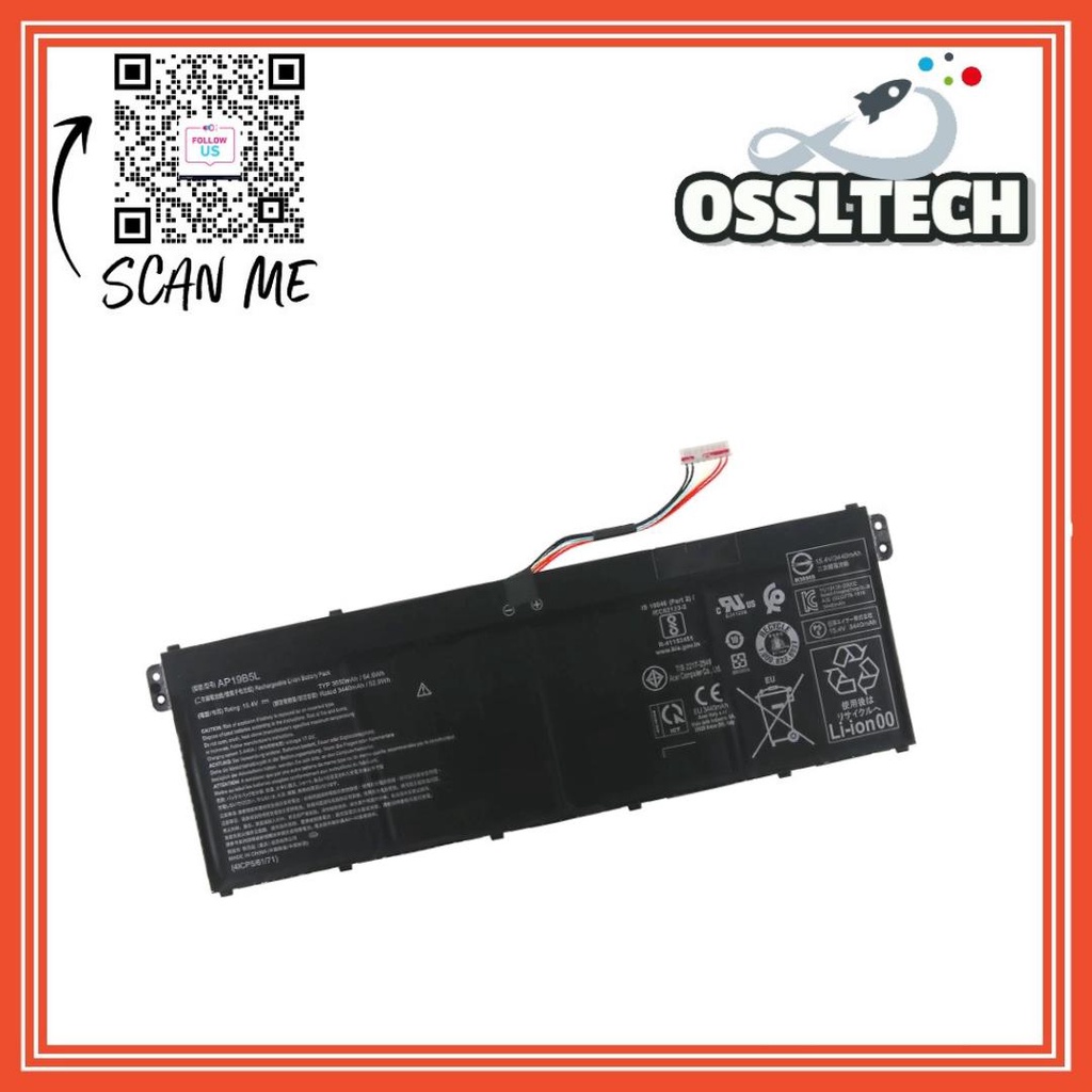 LAPTOP BATTERY ACER AP19B5L ASPIRE 5 A515-43 SF314-42 SP314-21N 4ICP5 ...