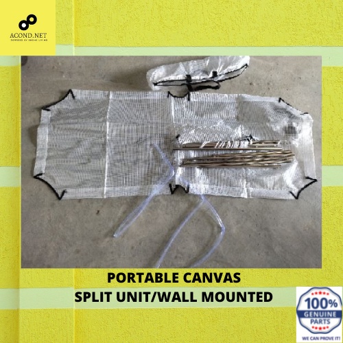 SPLIT UNIT COVER CANVAS FOR AIRCOND CLEANING / AIRCOND SERVICE ...