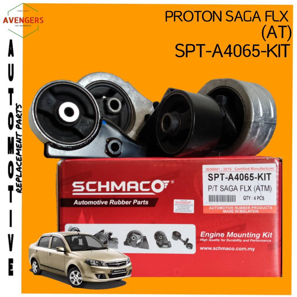 PROTON SAGA BLM FL FLX (AT/MT) SCHMACO ENGINE MOUNTING KIT | Shopee ...