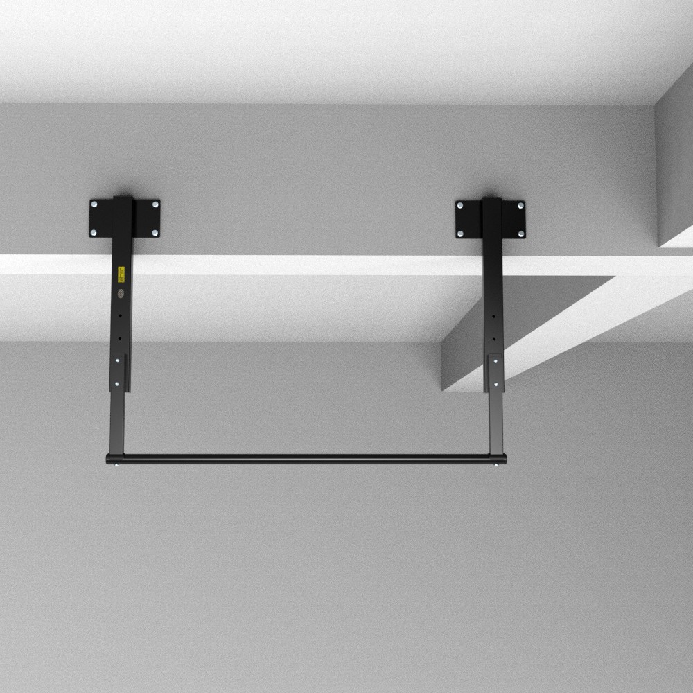 Height-adjustable side beams are installed with pull-ups to increase ...