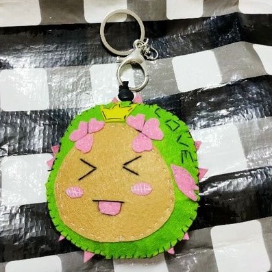 Handmade felt keychain anime chibi kawaii Sakura flower | Shopee Malaysia