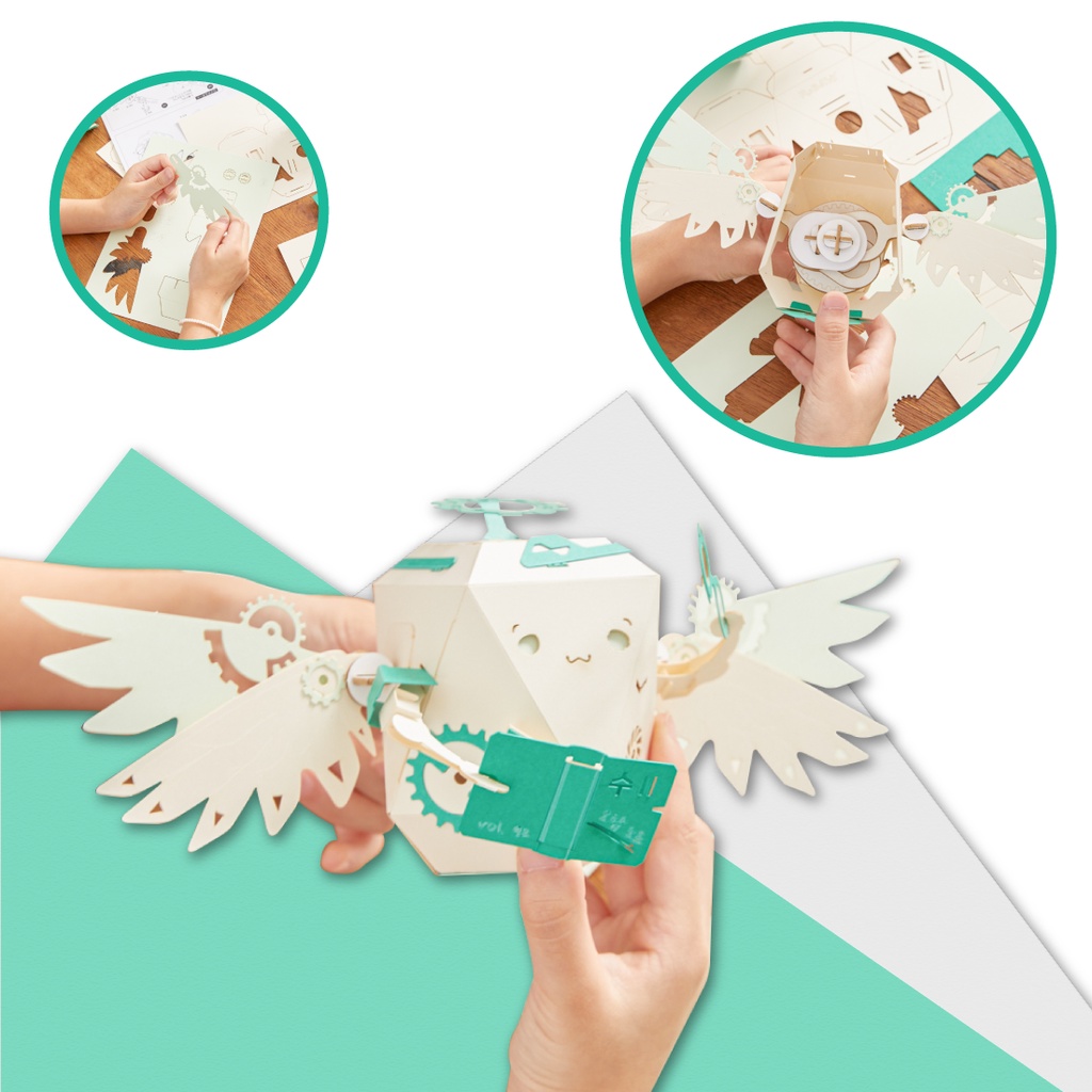 ROBOTRY Moving Paper Robot - Crank Mechanism, Domi | DIY Paper Craft ...