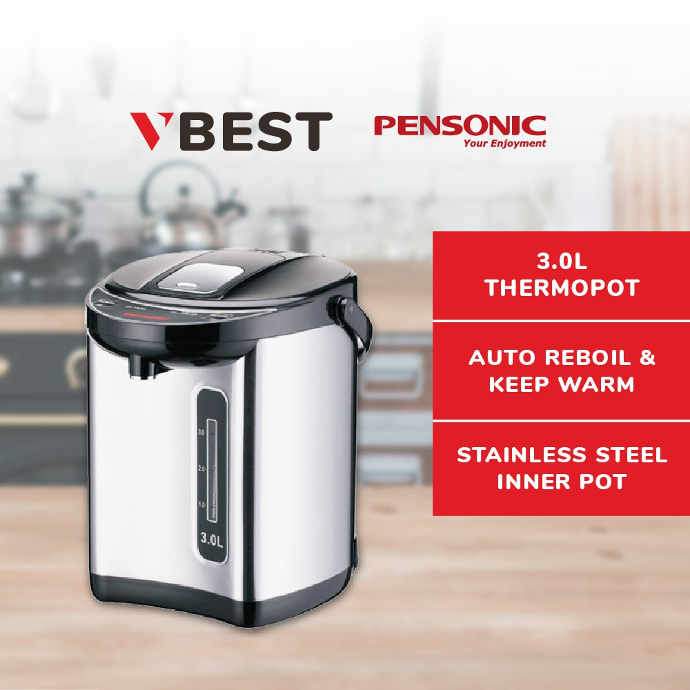 PENSONIC 3L Thermo Pot / Flask | 2 Ways Dispensers (Button / Cup) PTF ...
