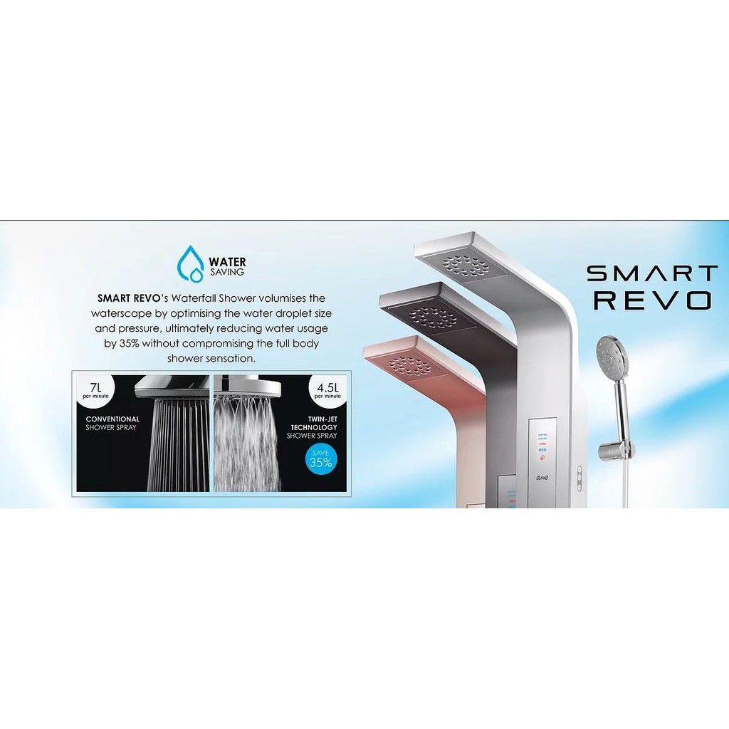 Alpha SMART REVO-i Water Heater Rain Shower (DC PUMP) | Shopee Malaysia