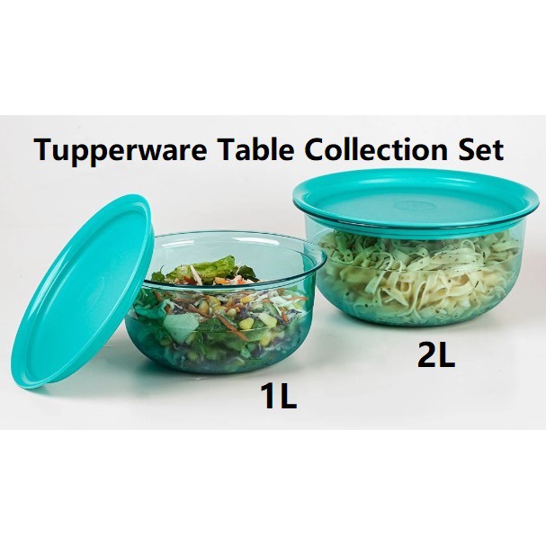Tupperware Table Collection Set 1L & 2L (2PC) **READY STOCK** | Shopee ...