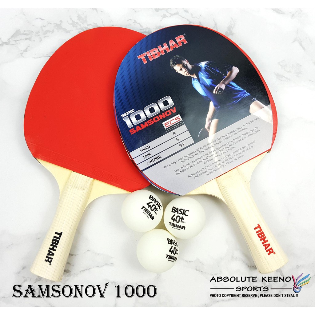Tibhar Table Tennis/Ping Pong Bat - Samsonov 1000 | Shopee Malaysia