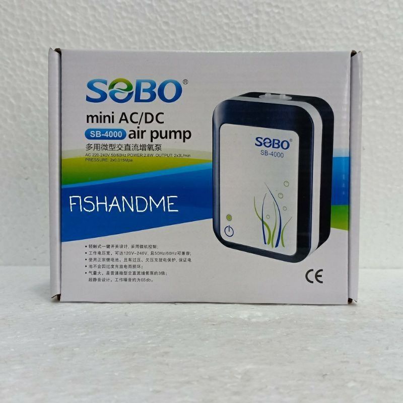 SOBO Mini ACDC Air Pump SB-4000(usb plug) | Shopee Malaysia