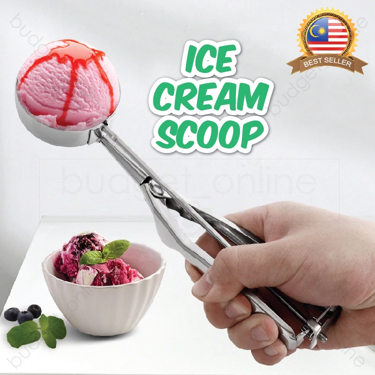 Stainless Steel Ice Cream Scoop Cookie Scoop Round Fruit Baller/Skop ...