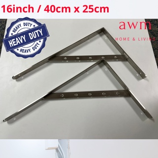 AWM Stainless Steel 304 Heavy Duty L Bracket thickness 4mm DIY dinding ...