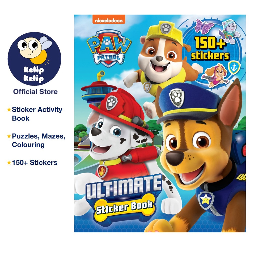 Paw Patrol Ultimate Sticker Book With Stickers Puzzles Mazes ...
