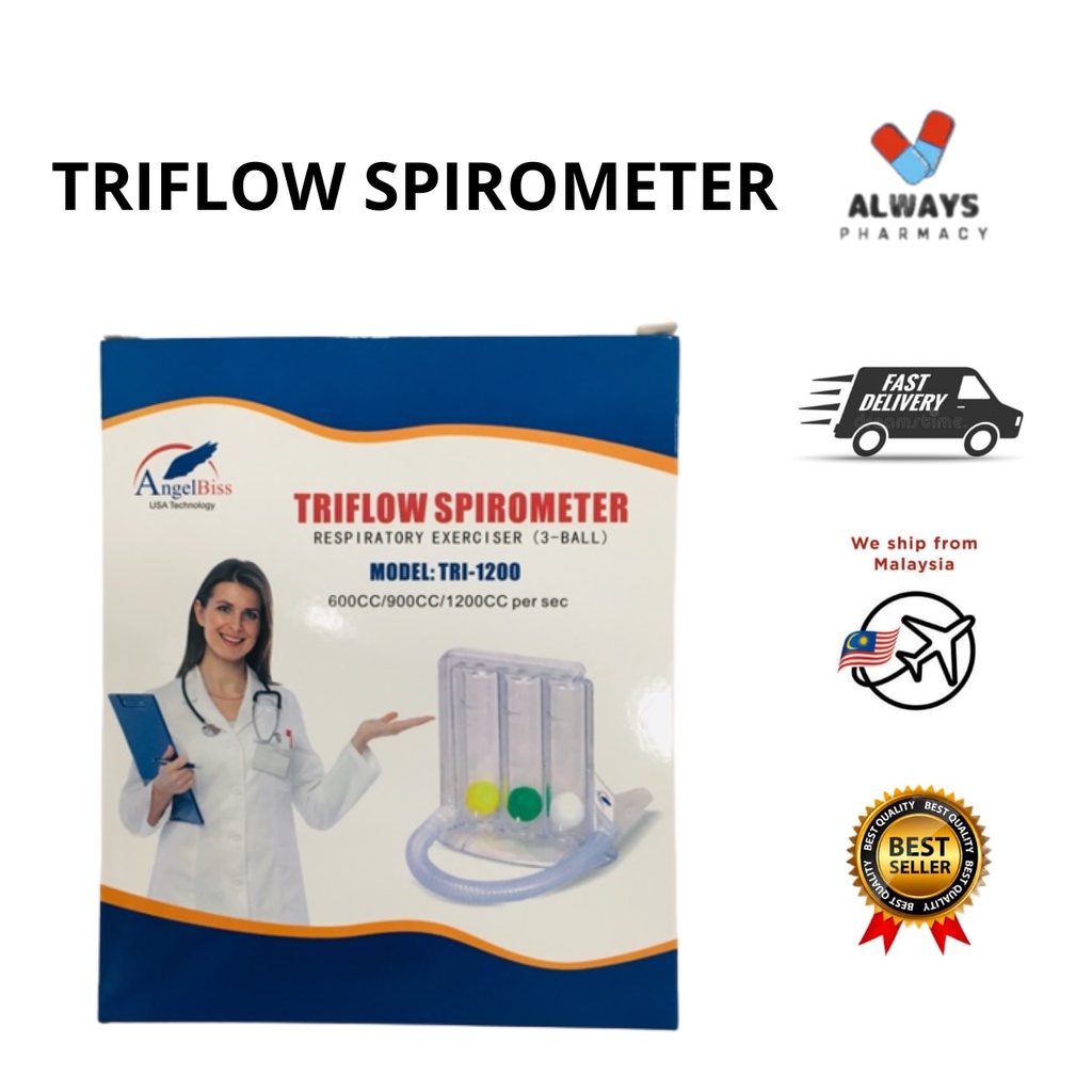 TRIFLOW SPIROMETER RESPIRATORY EXCERCISER (3-BALL) | Shopee Malaysia