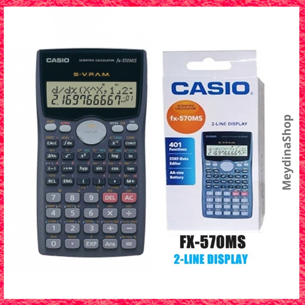 Casio Scientific Calculator FX-570MS Model with 401 Functions(OEM ...