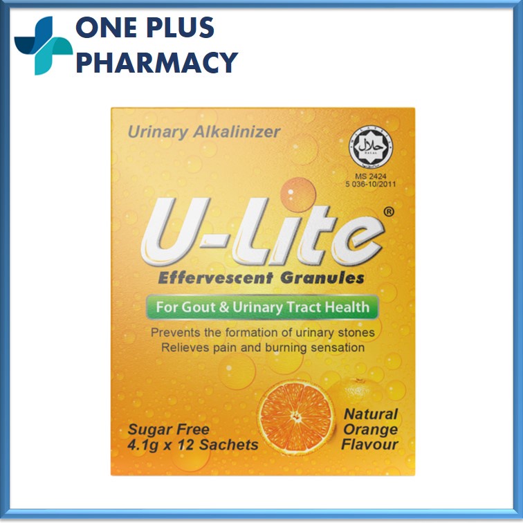 U-LITE Effervescent Granules Sachet For Gout, Urinary tract infections ...