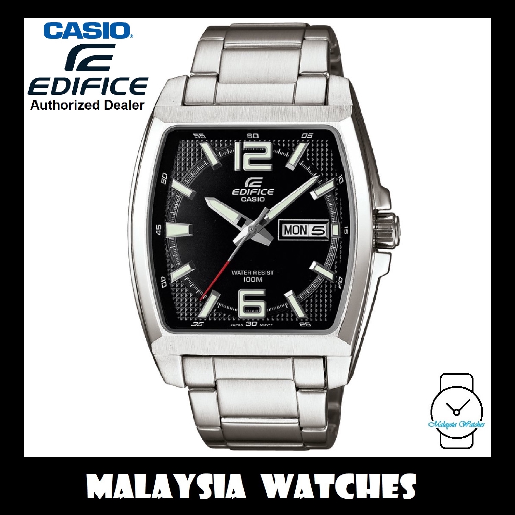 (OFFICIAL WARRANTY) Casio Edifice EFR-100D-1A Quartz Analog 100M Black ...