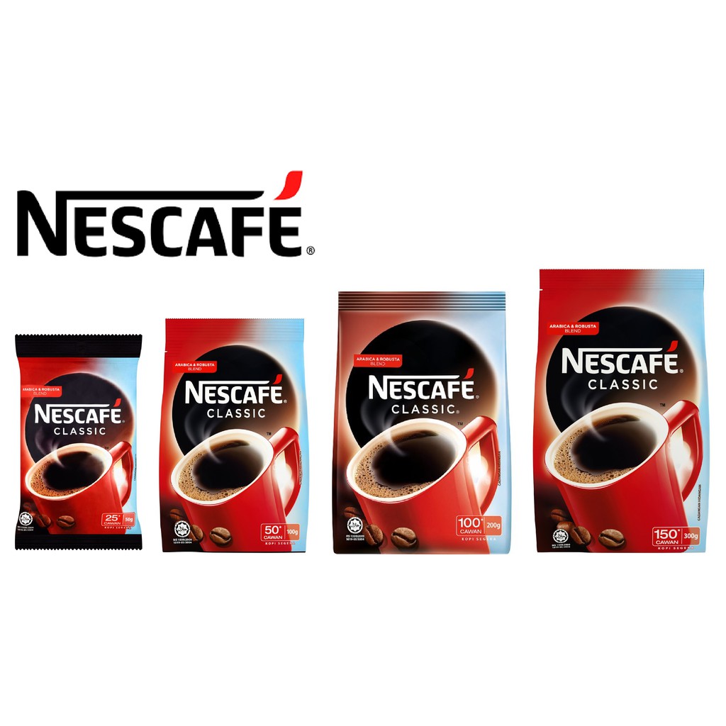 NESCAFE CLASSIC REFILL PACK 300G / 200G / 100G / 50G | Shopee Malaysia