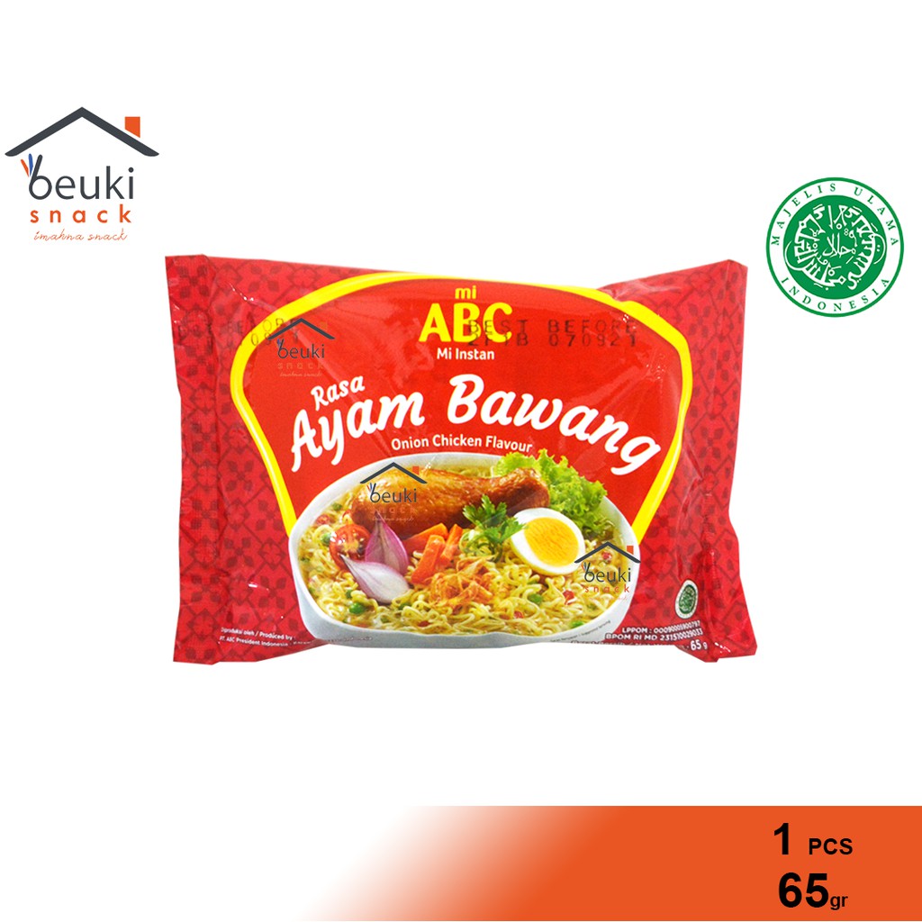 Ecer Abc Selera Lama Instant Noodles Halal Onion Chicken Flavor Mui ...