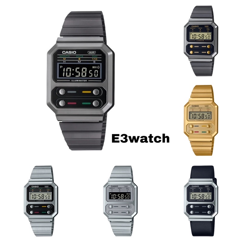 Casio A100 Series 100% Authentic A100WE-1A/A100WE-7B/A100WEG-9A ...