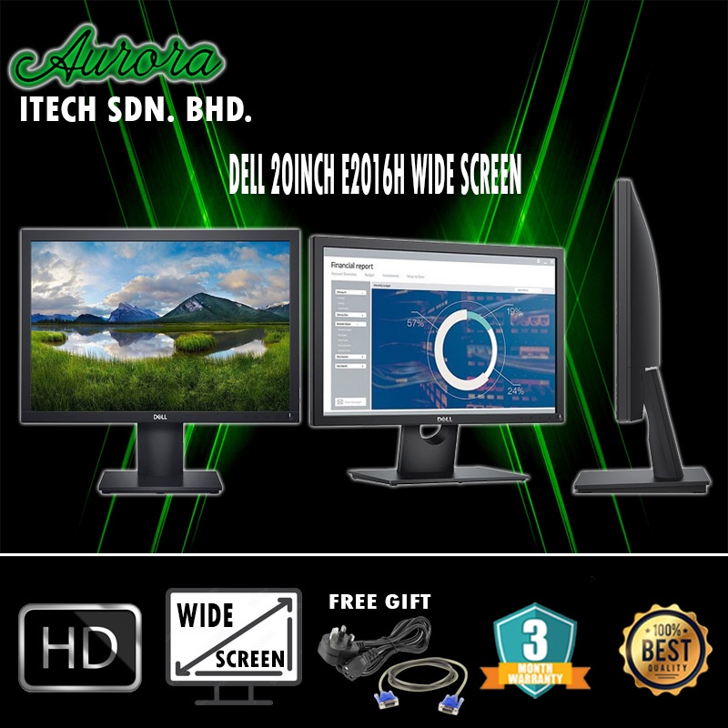 ( GRADE A ) DELL 20" INCH E2016H MONITOR WIDE SCREEN | Shopee Malaysia