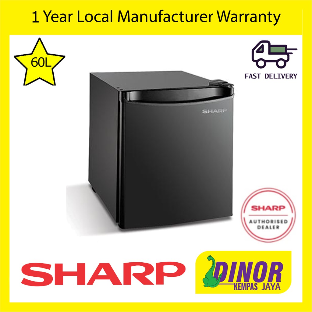 Sharp 60l 1 Door Mini Bar Fridge Refrigerators SJM60MK / SJM-60MK ...