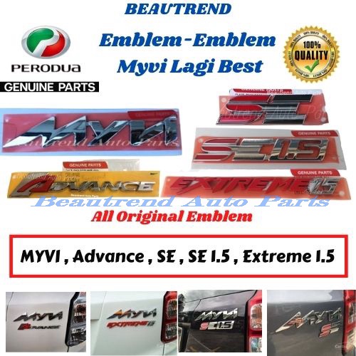 Perodua Myvi Lagi Best Original Emblem Myvi Word Logo Lambang Perodua ...