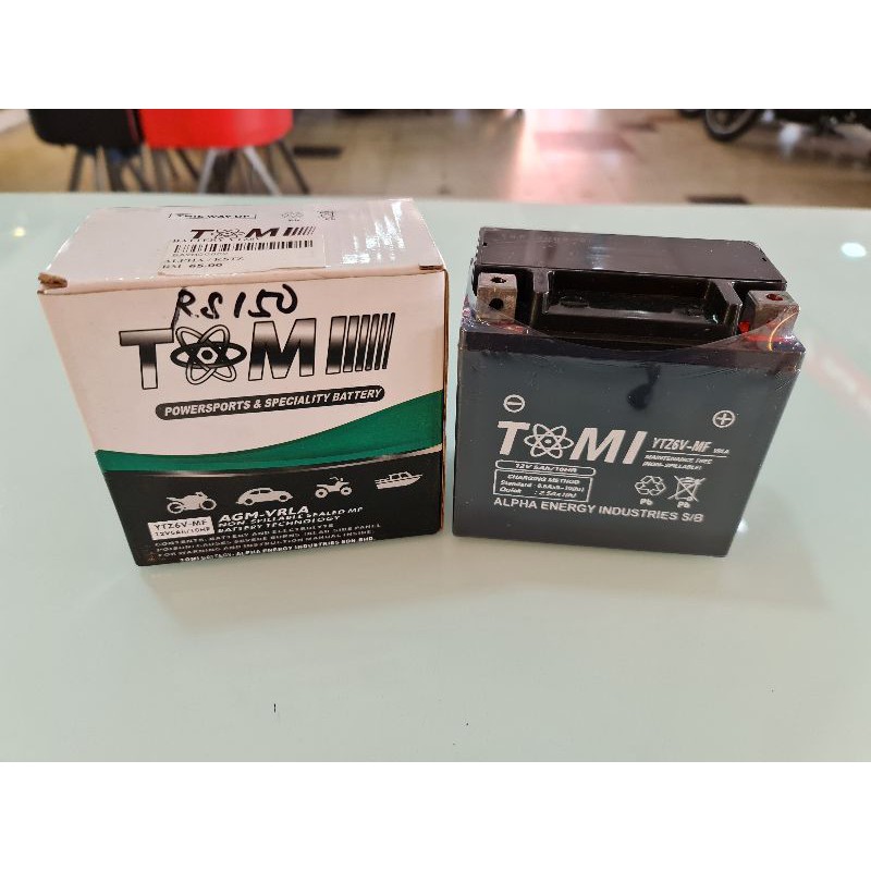 Tomi Battery RS150 BELANG VARIO 150 PCX150 RS150R (FREE MAINTENANCE ...