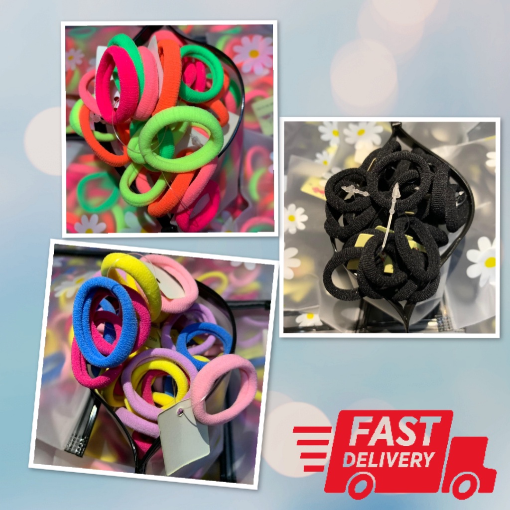 🇲🇾READYY STOCKK🇲🇾‼️50pcs with Ziplock Bag Getah Rambut | Hair Tie ...